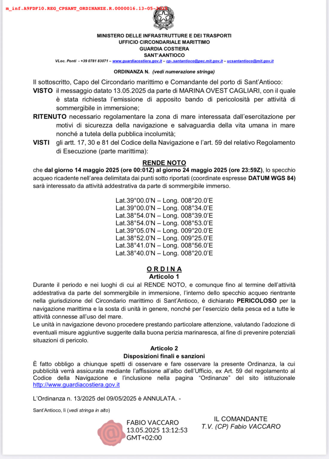 Comune di Calasetta - Portale istituzionale